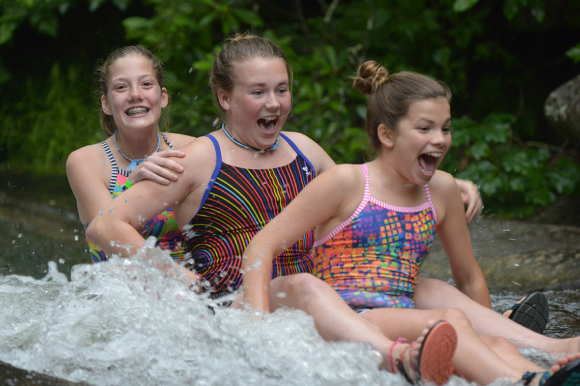 sliding rock Archives - Camp Illahee Girls Summer Camp